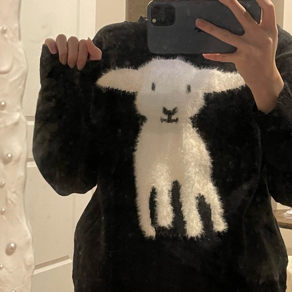 meiyi | Sweaters | Lamb Logo Sweater | Poshmark